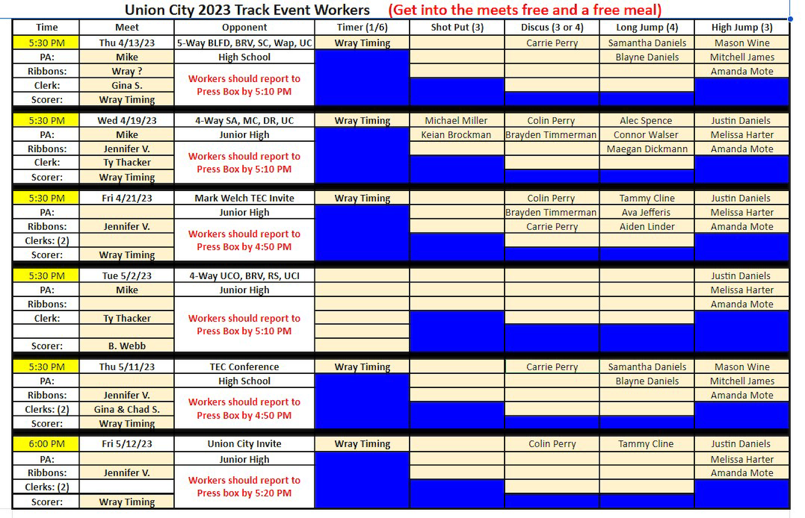 Union City Track Event Workers Needed Union City Jr Sr High School union-city-track-event-workers-needed-union-city-jr-sr-high-school